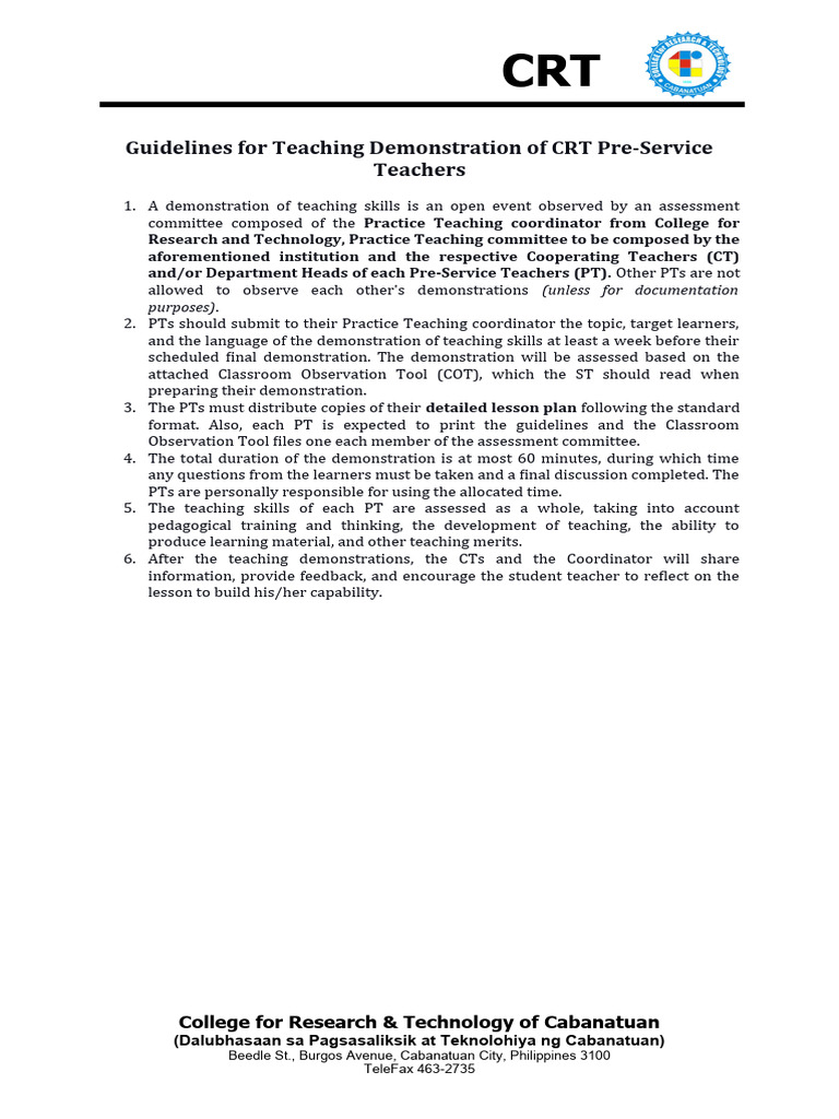 CLASSROOM-OBSERVATION-TOOL-FOR-DEMO-TEACHING | PDF | Teachers | Lesson Plan