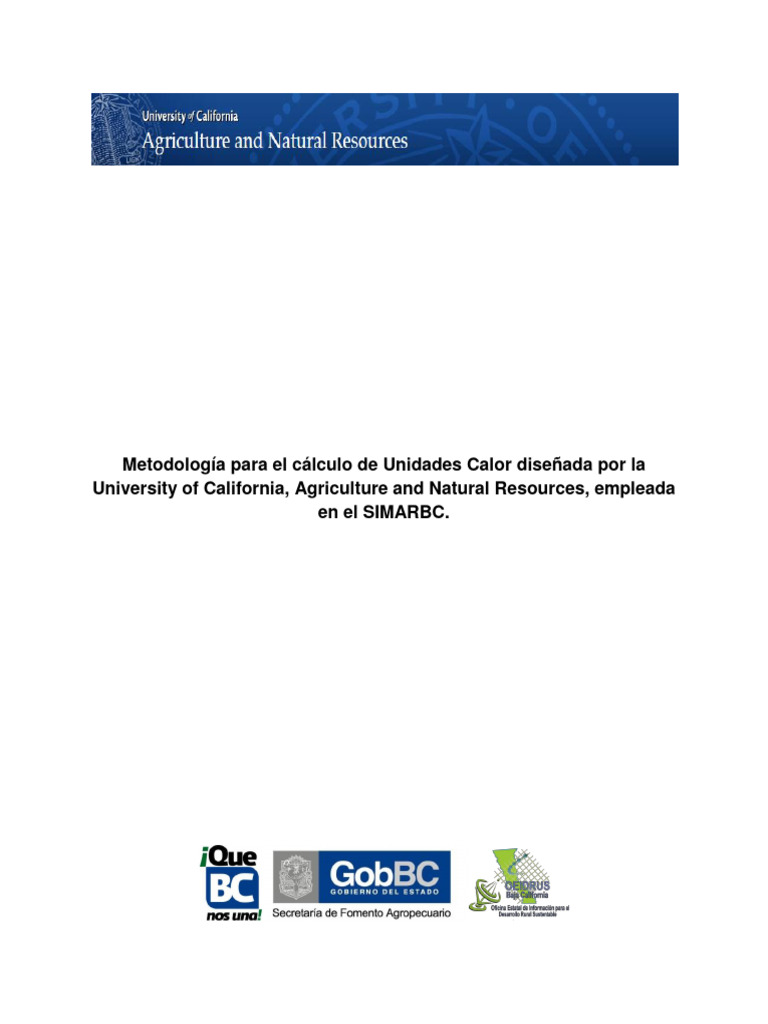 Cálculo de Grados-Día según OMS | PDF | Temperatura
