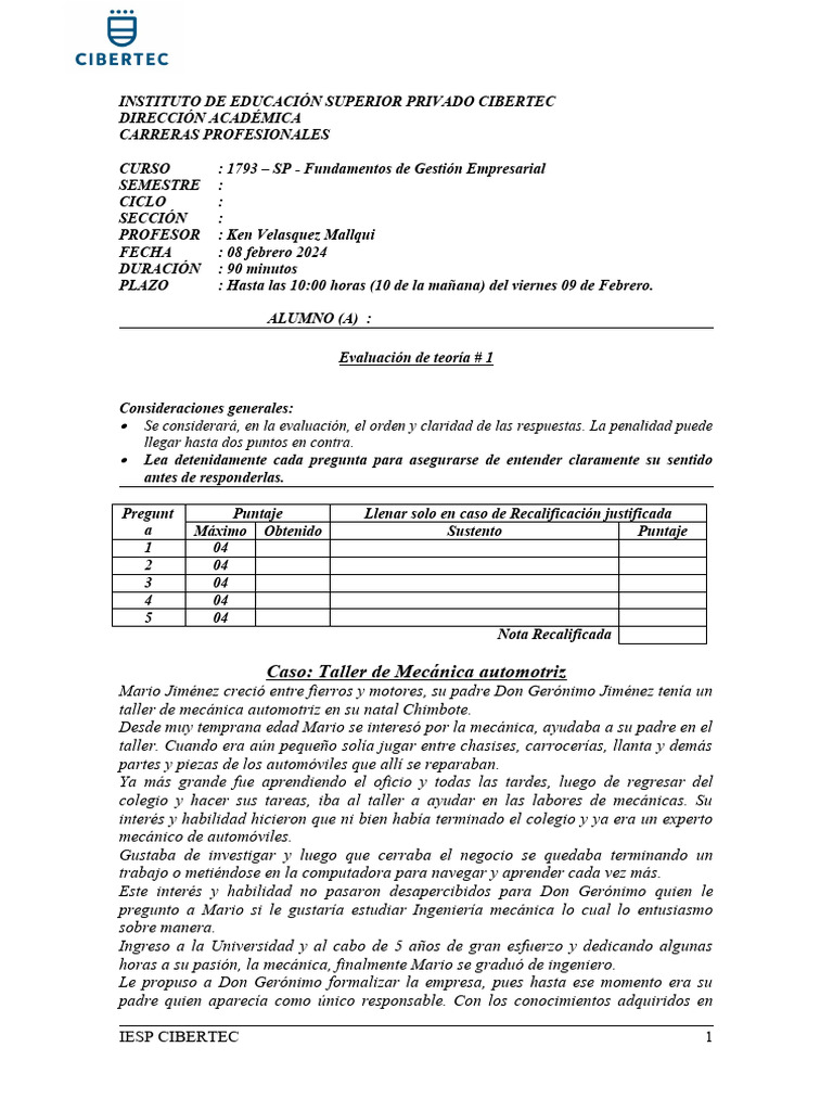 1793 - EA - Fundamentos de Gestión Empresarial - 00 - T1 - Velasquez - Mallqui - Ken | PDF ...