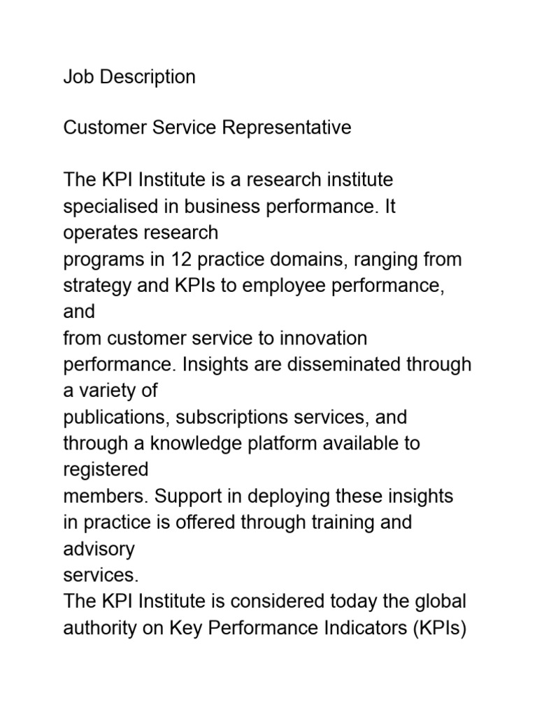 KPI Draft | PDF | Performance Indicator | Sales