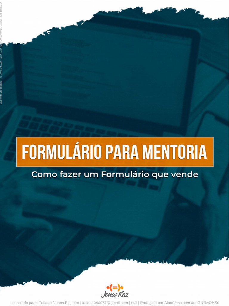 Formulario para Mentoria Jonas Kaz | PDF