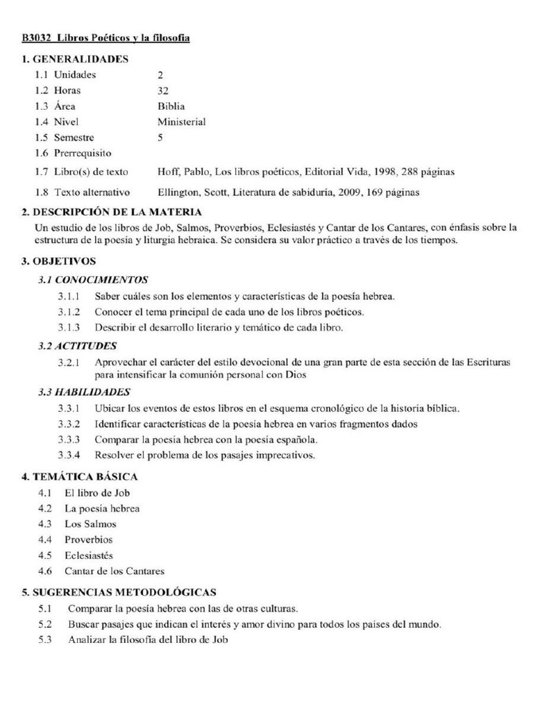 Libros Poeticos. | PDF