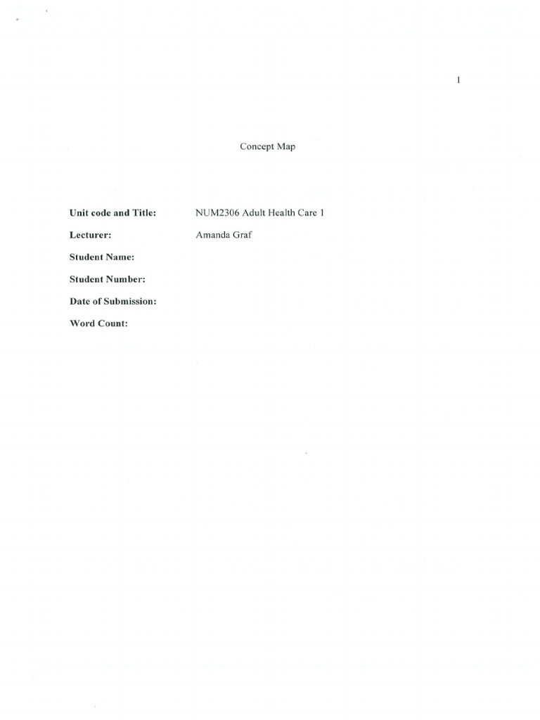 Example - Pain Mechanism Concept Map | PDF