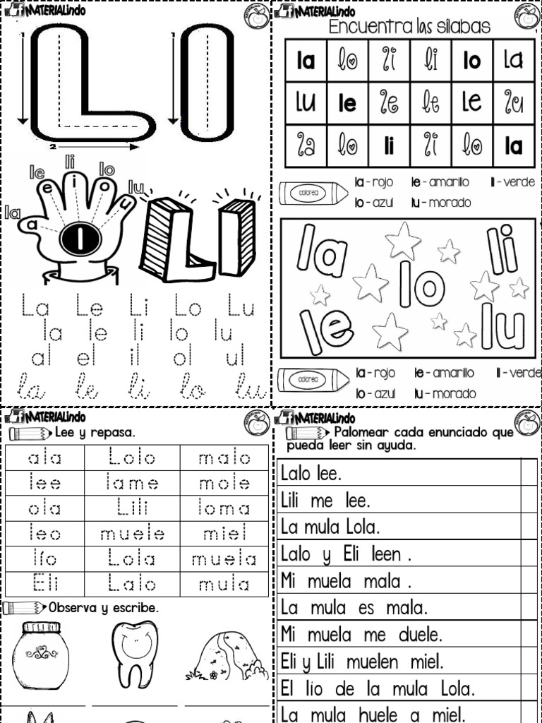 Material Lindo: Lectura y Ejercicios | PDF