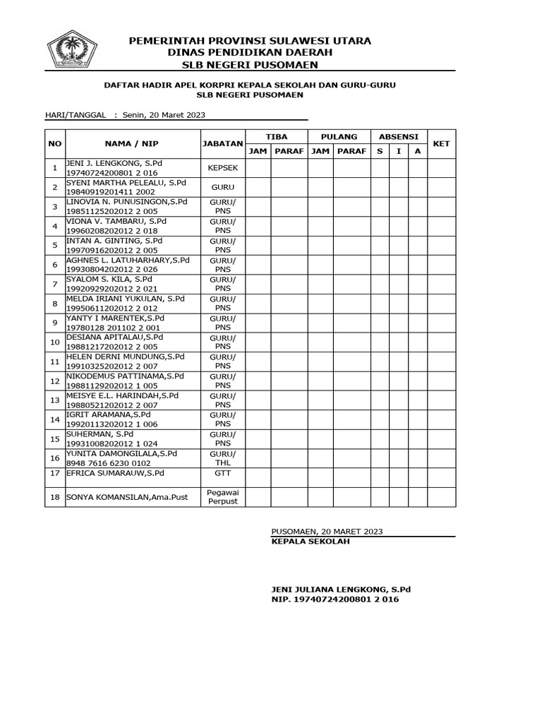 Absen 2022 Mei | PDF