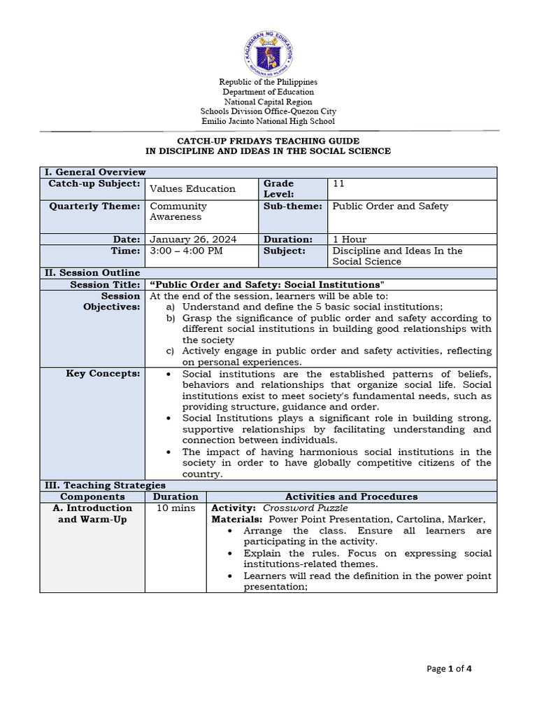 TG - Values Ed 7 Sample | PDF | Institution | Learning