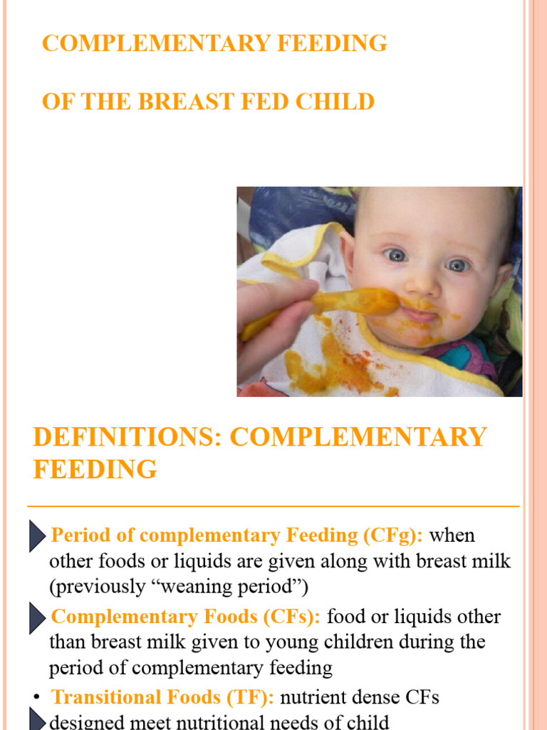 COMPLEMENTARY FEEDING | PDF | Breastfeeding | Breast Milk