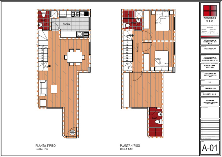Tamaño de Hoja A3 - Arquitectura Depa 303 | PDF