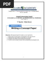 2.2 Parts of A Concept Paper | PDF
