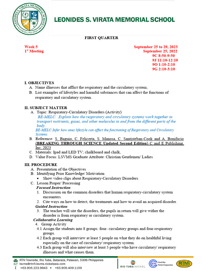 Grade 9 Science Week 5 | PDF | Heredity | Gene