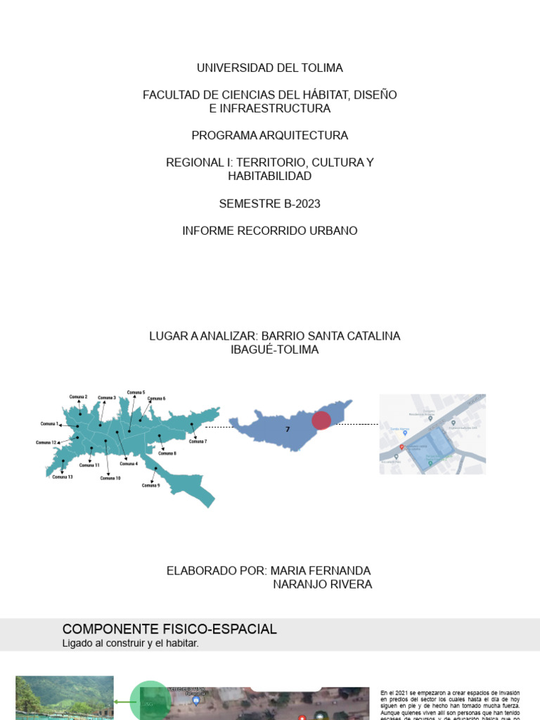 Informe Del Recorrido Urbano - Regional Mafe | PDF | Peatonal | Barrio