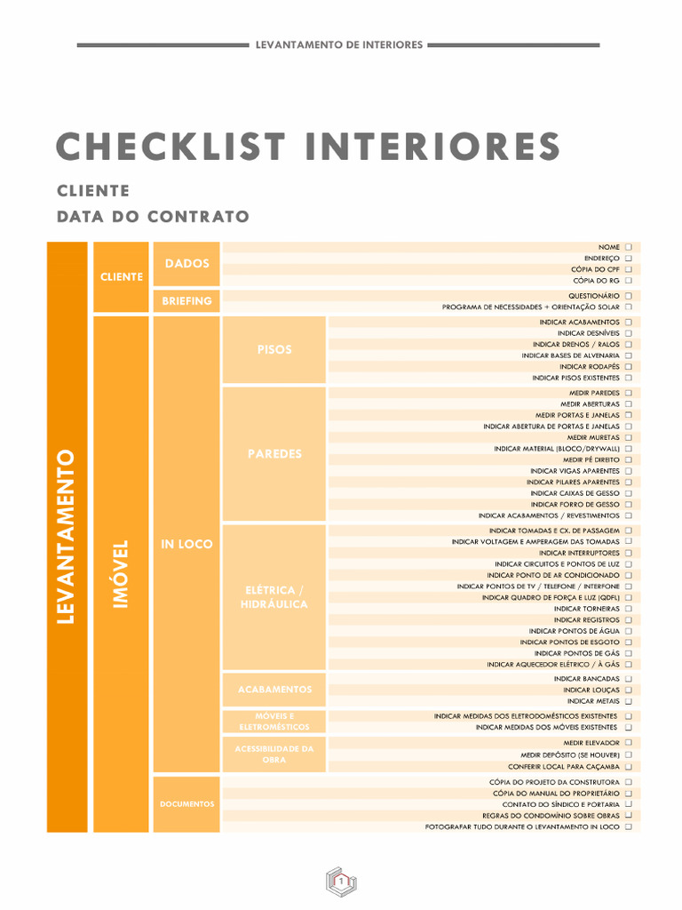 Checklist Interiores V02 | PDF
