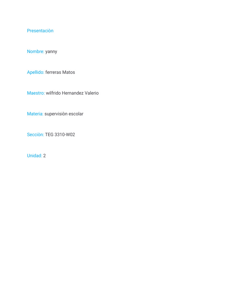 Supervisiòn Escolar Yanny 2.2 | PDF