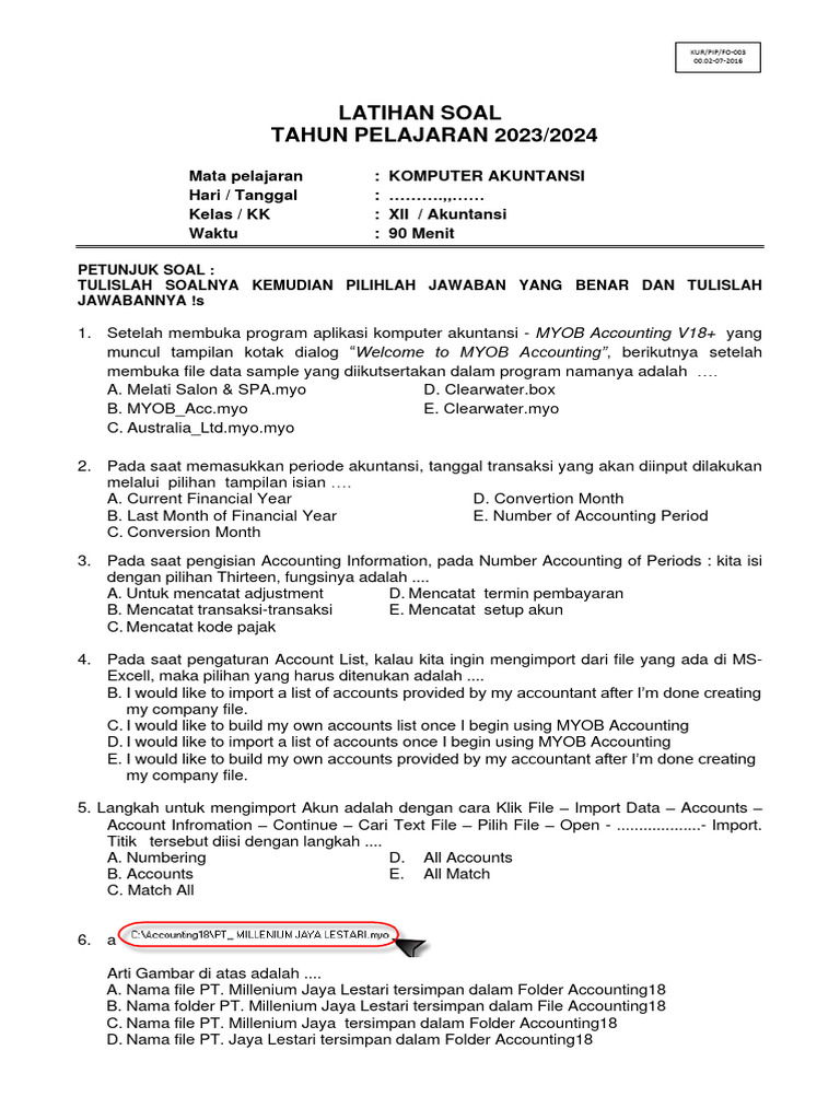 Latihan Soal Kompak | PDF