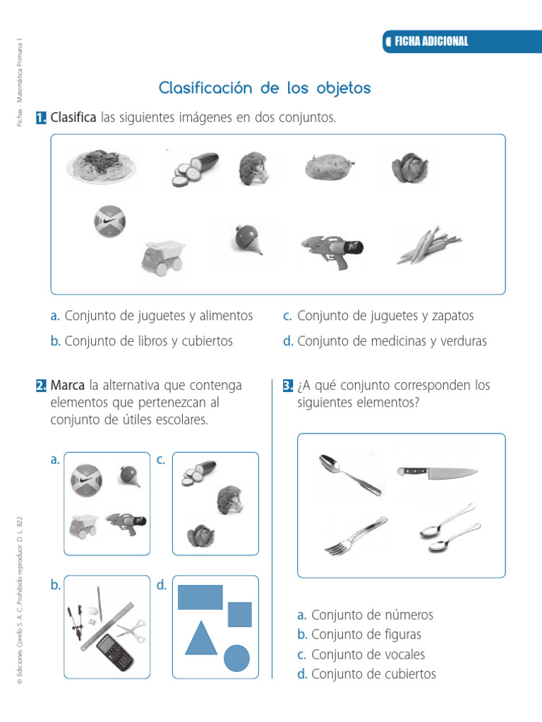 FA_ Clasificación de objetos (1) | PDF