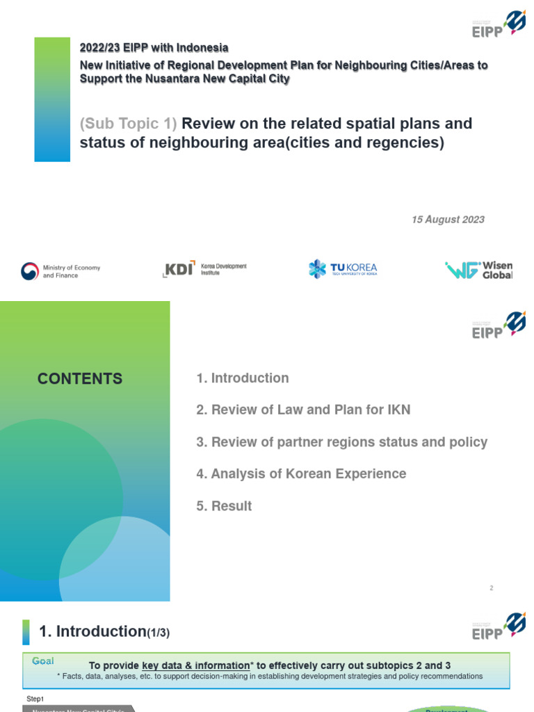 (Topic 1) 2022-23 EIPP With Indonesia Final Report | PDF | Infrastructure | Food Security