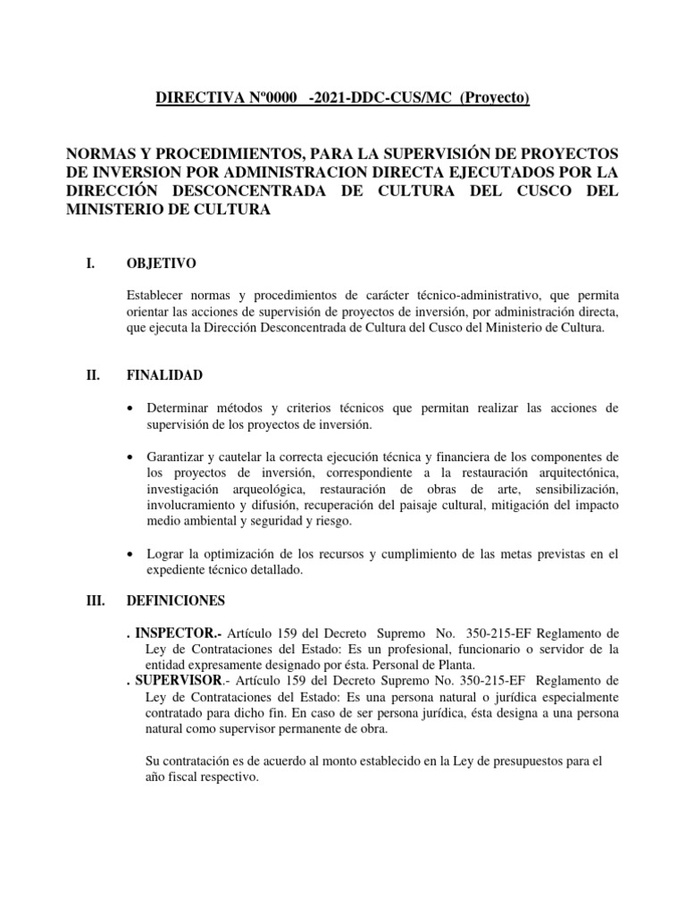 2022 - Proyecto de Directiva AFSP FINAL | Descargar gratis PDF ...