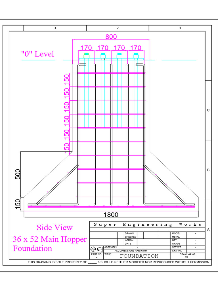 Main Hopper Foundation 1 | PDF