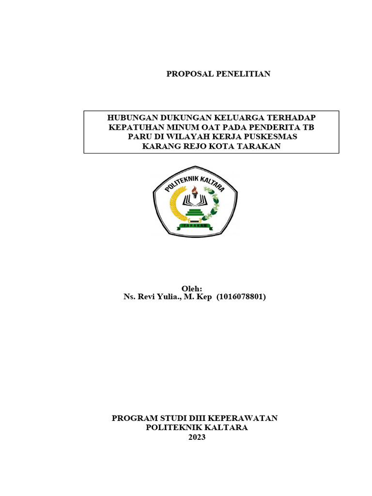 Proposal Penelitian TB | PDF