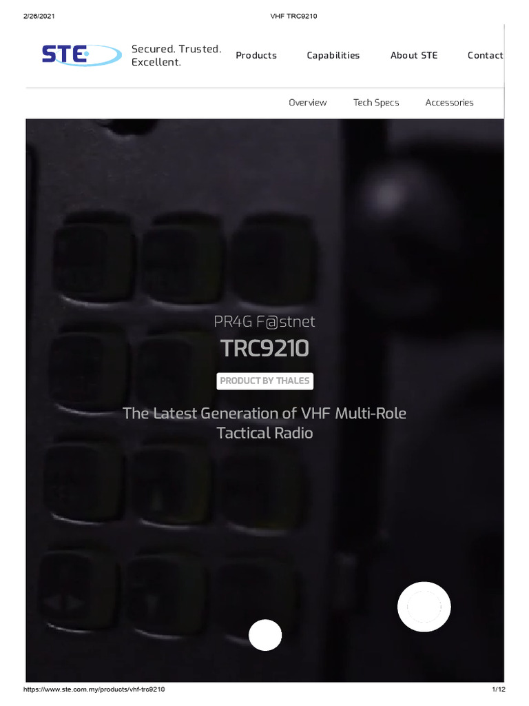 VHF TRC9210 | PDF | Information And Communications Technology | Wireless