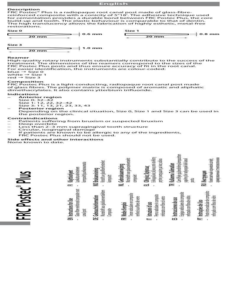 Ivoclar FRC+Postec+Plus | PDF | Materials