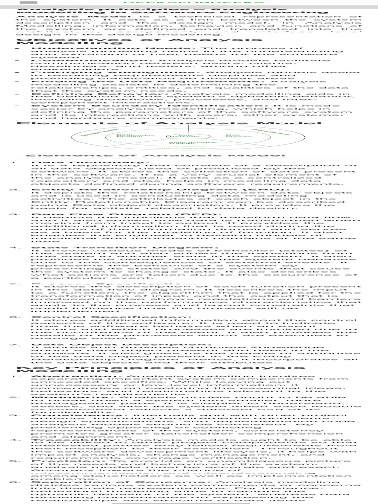 Key Principles of Analysis Modeling | PDF | Conceptual Model | System