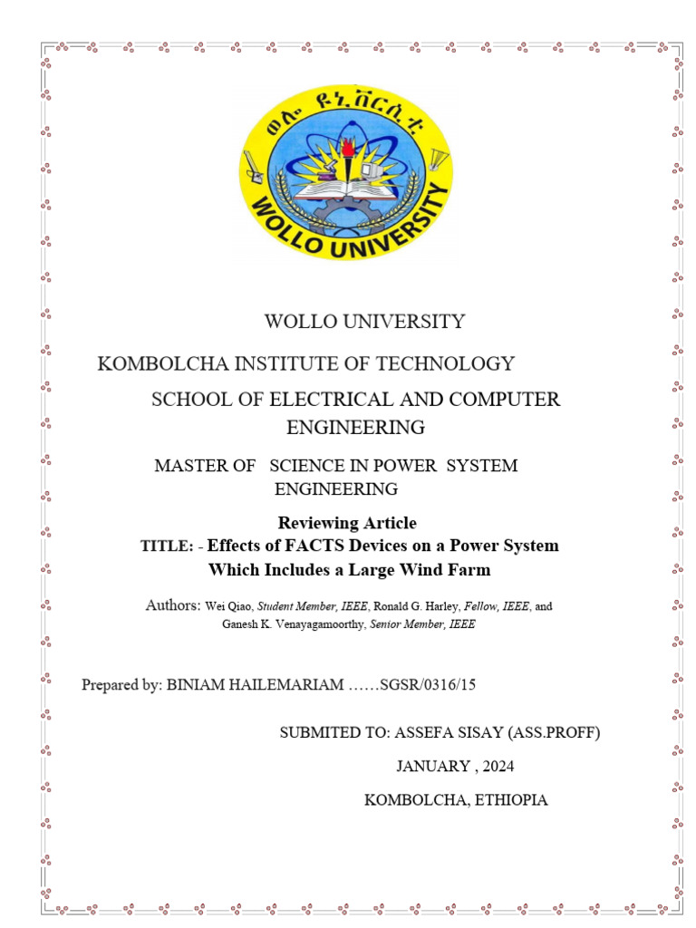ARTICLE REVIEW | PDF | Physical Quantities | Electrical Engineering