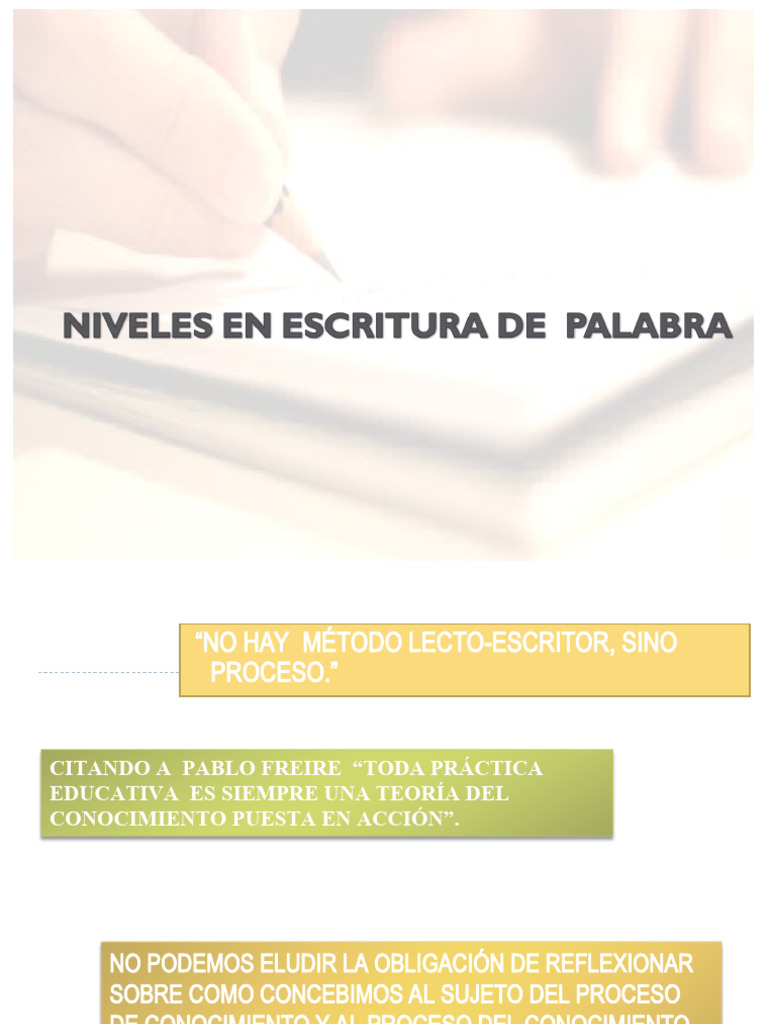 Proceso de Aprendizaje de Escritura | PDF | Escritura | Aprendizaje