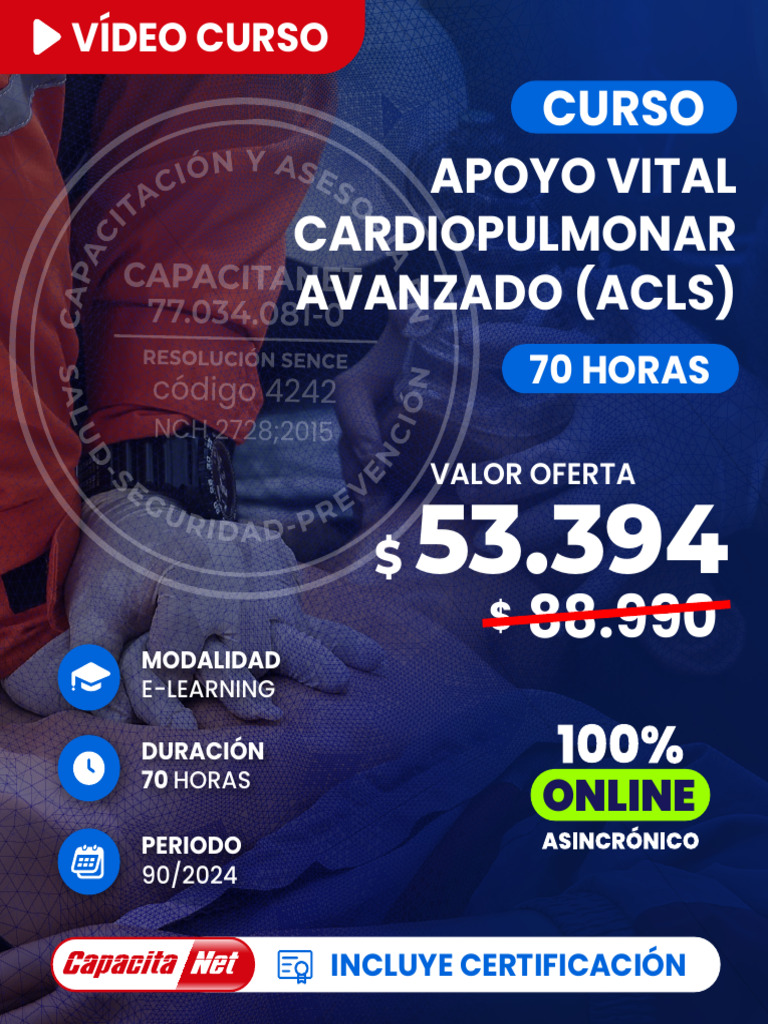 ACLS ONLINE | PDF | Reanimación cardiopulmonar | Paro cardíaco