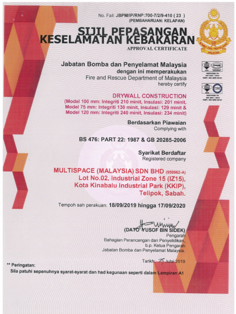 Bomba Cert_17.09.2020 | PDF