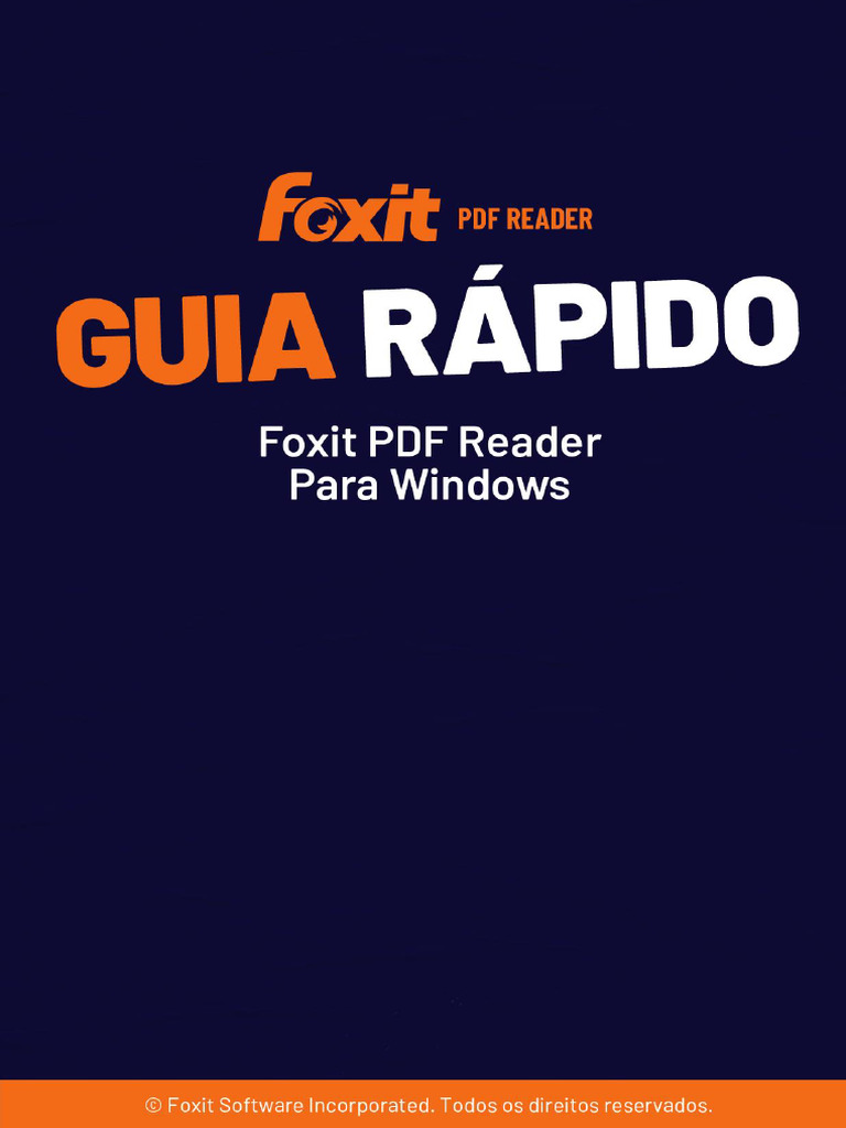 Foxit PDF Reader - Quick Guide | PDF | Janela (informática) | Microsoft ...