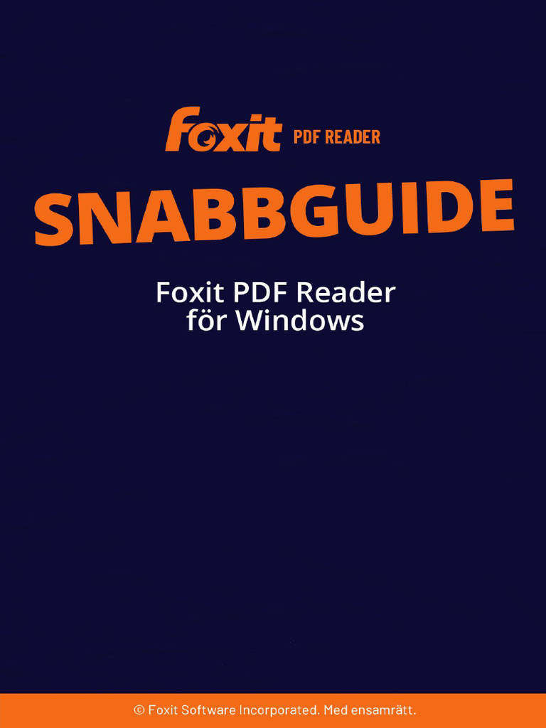 Foxit PDF Reader_Quick Guide | PDF