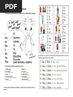 Actividades de pronombres para niños | PDF
