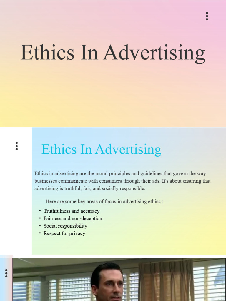 Ethics in Advertisement | PDF