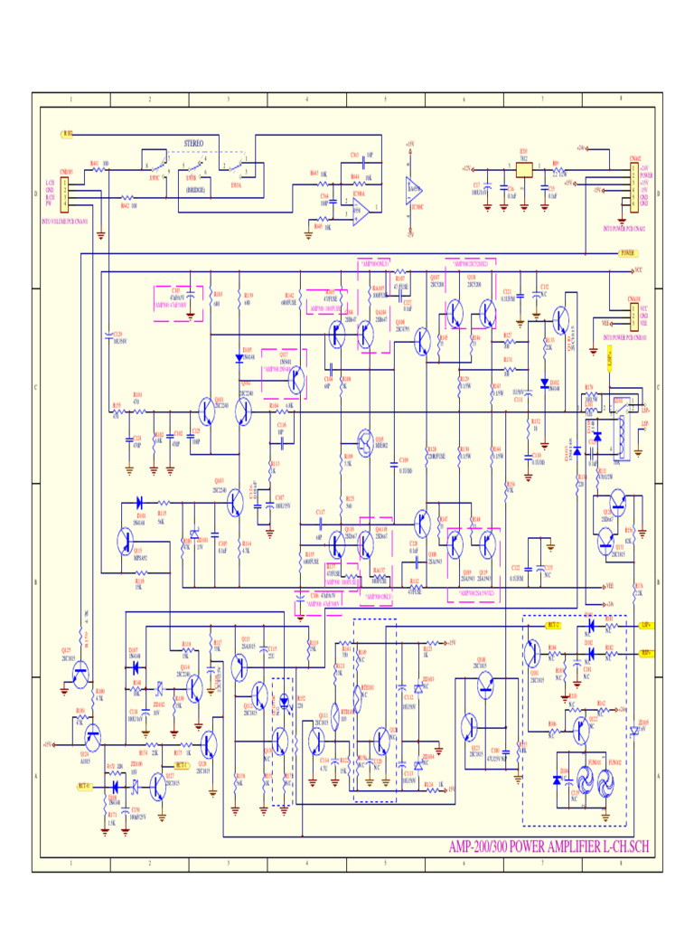 Audiosource Amp200 Amp300 Main SCH | PDF