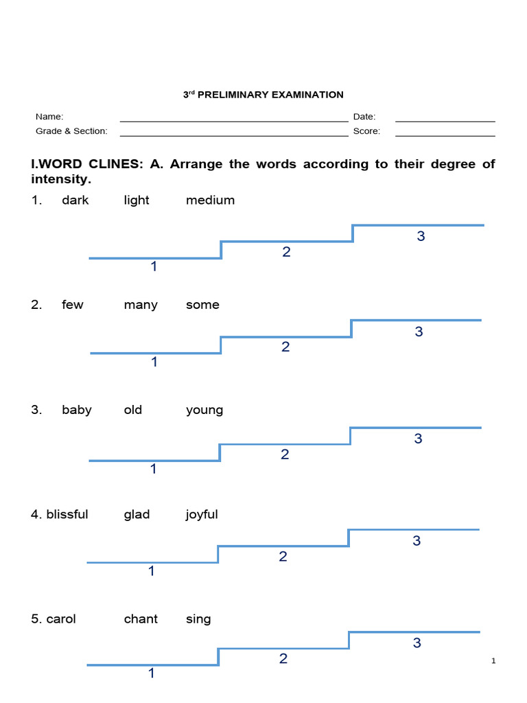 3rd PRELIMINARY EXAMINATION | PDF