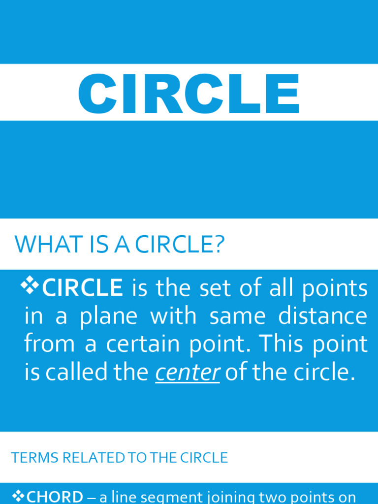 CIRCLE | PDF | Circle | Angle