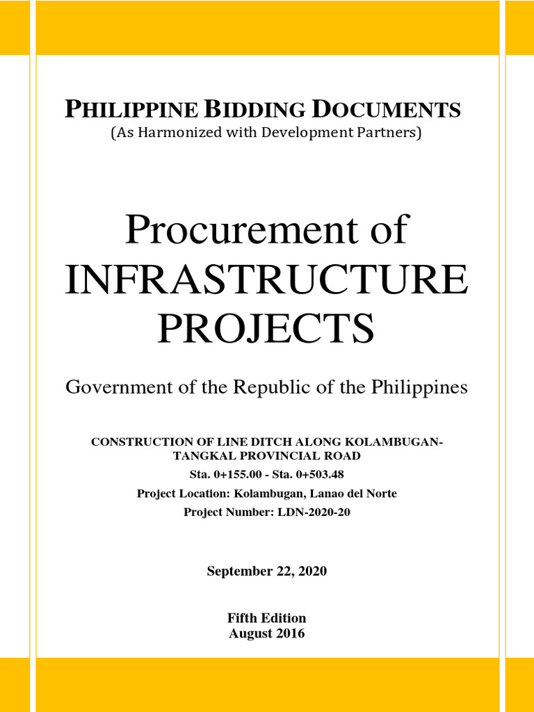 Kolambugan-Tangkal Road Ditch Project | PDF | Joint Venture | Procurement