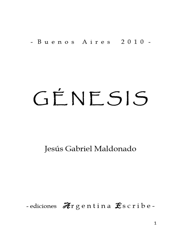 GENESIS (1) | PDF | Mal | Amor