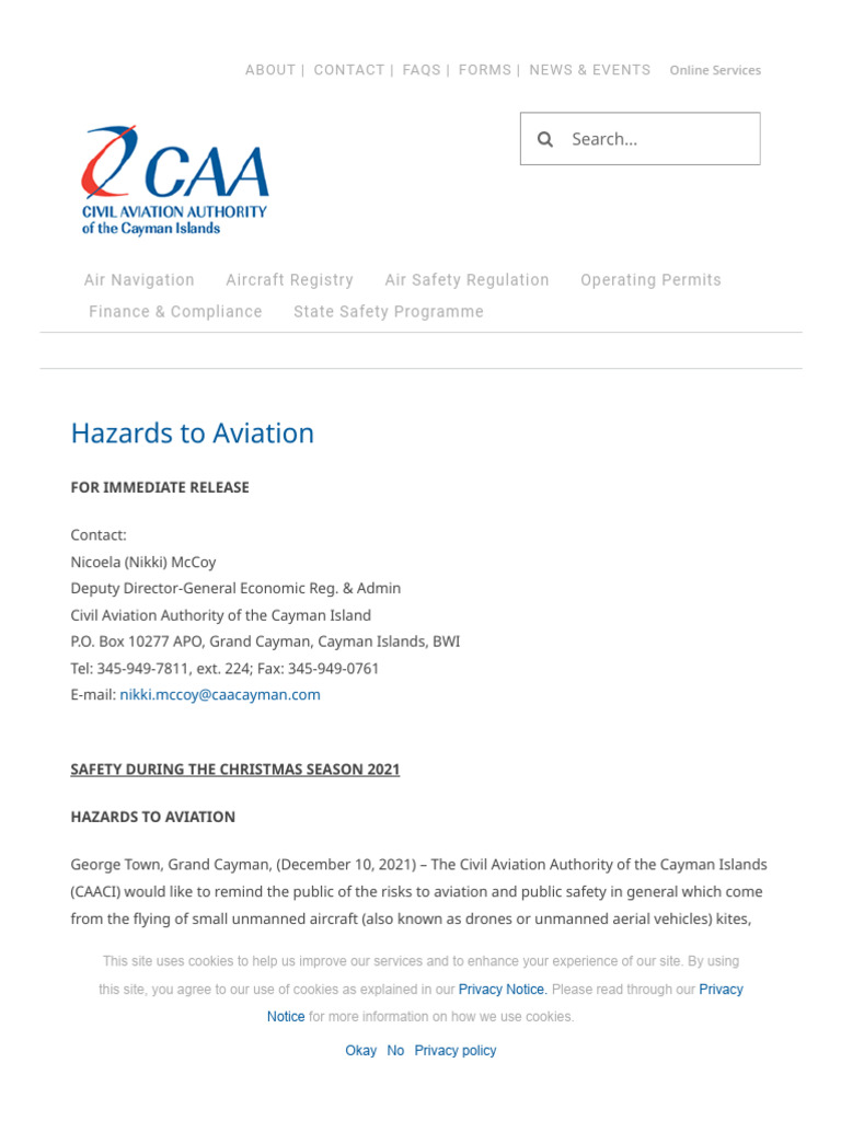 Hazards To Aviation - OFFICIAL SITE of The Civil Aviation Authority of ...