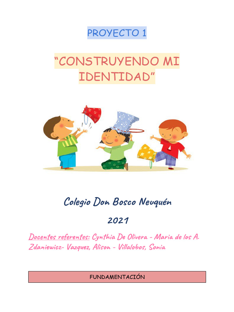 1° Grado - PROYECTO 1 - Construyendo Mi Identidad | Descargar gratis ...