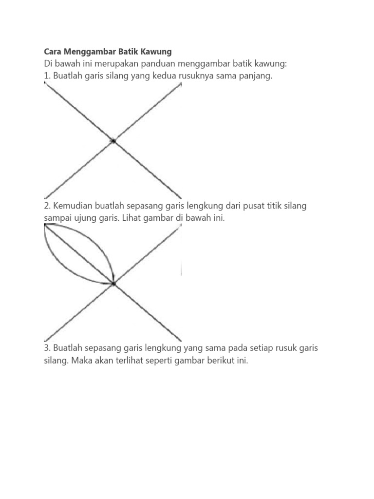 Cara Menggambar Batik Kawung Pdf