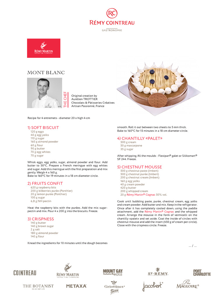 Raspberry Pistachio Entremet Recipe | PDF | Meringue | Chestnut