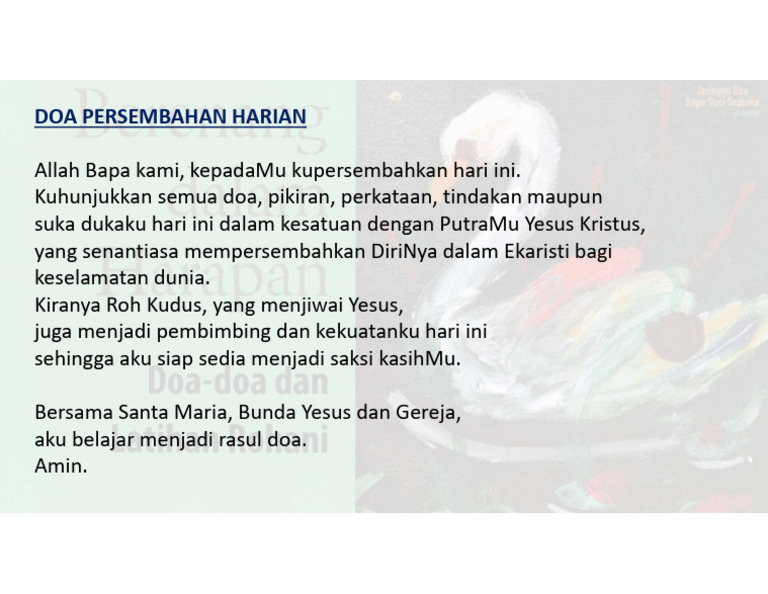 Doa Persembahan Harian | PDF