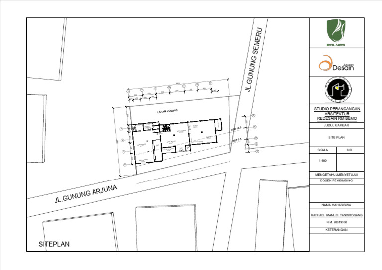 Site Plan Eksisting | PDF