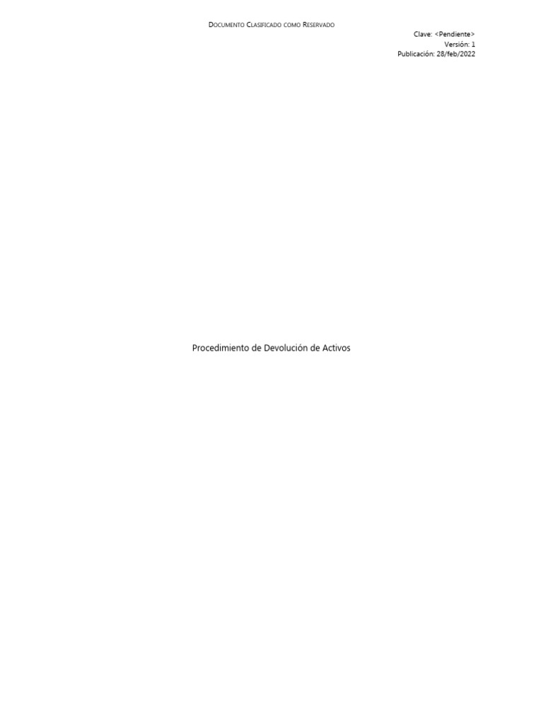 PR-AF-RE-Procedimiento de Devolución de Activos | PDF | Software ...