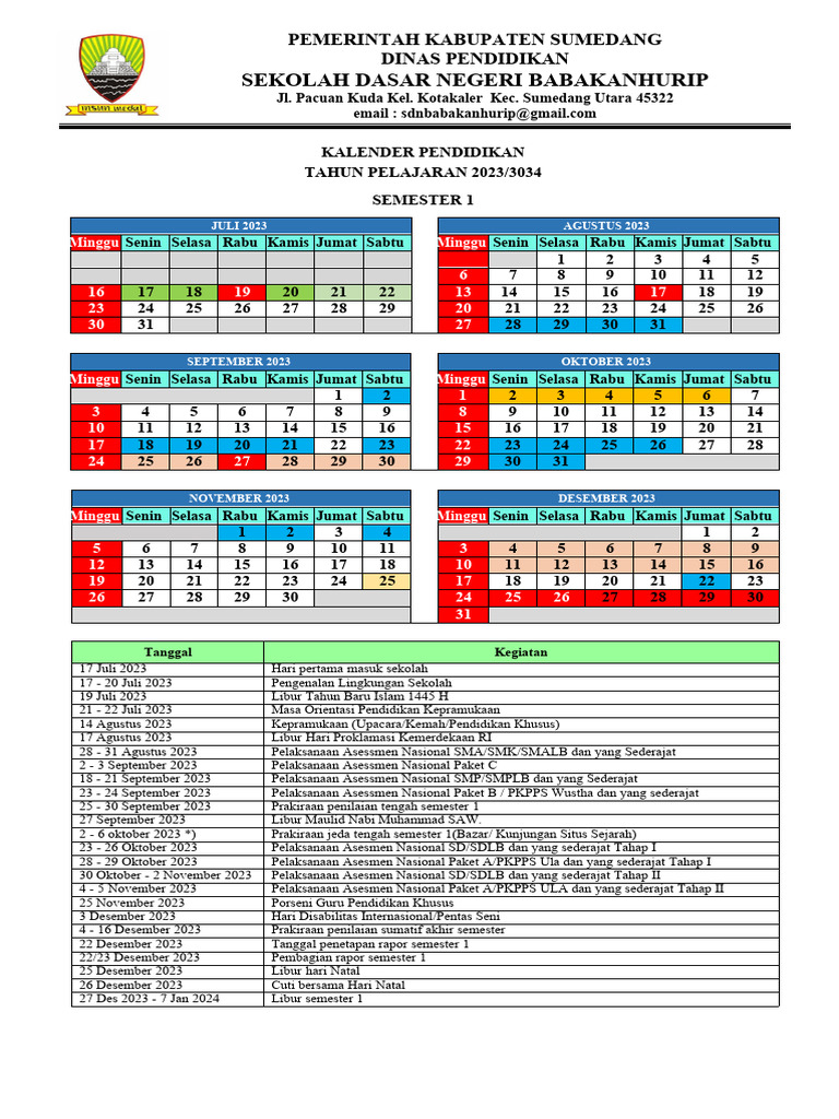 Kaldik Ta 2023-2024 | PDF