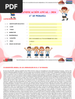 6° Grado - Planificación Curricular Anual 2024 | PDF | Plan de estudios | Aprendizaje
