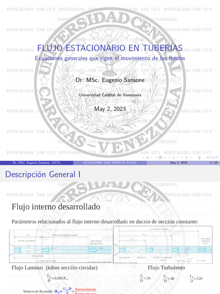 Ecuaciones Generales Que Rigen El Flujo (Forma Integral) | PDF ...
