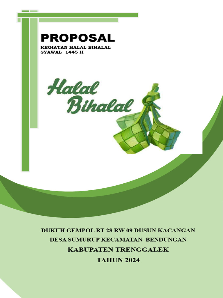 Proposal Halal Bihalal Dan Jalan Sehat 2024 | PDF